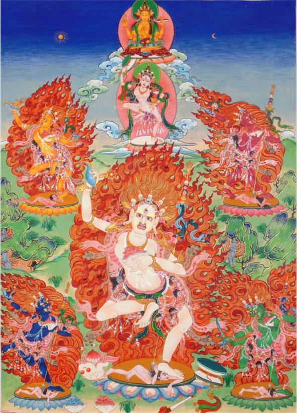 DEITY CARD | Five Wisdom Dakinis – Tara Mandala Dakini Store